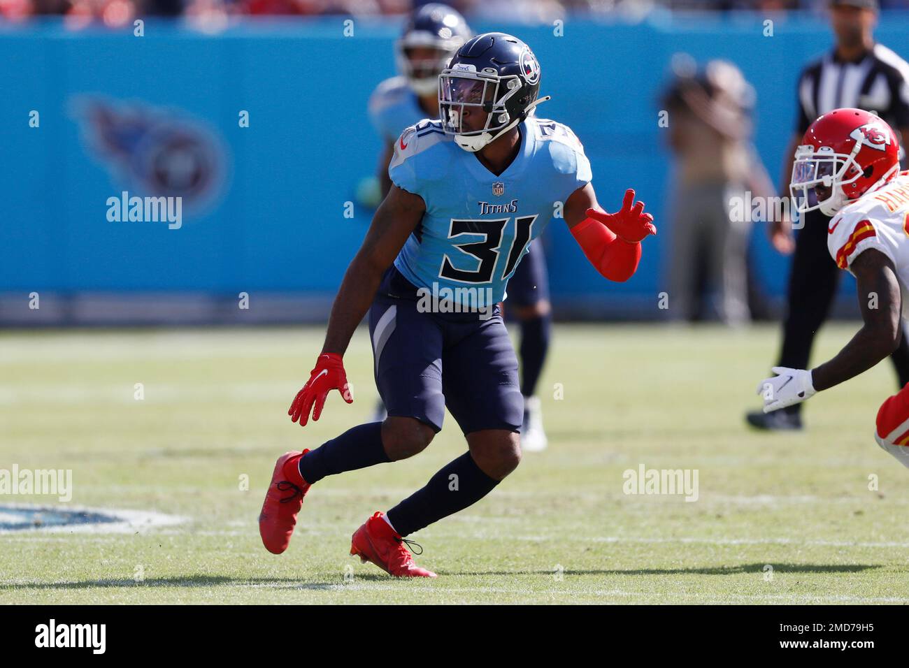 Tennessee Titans free safety Kevin Byard (31) plays against the Kansas ...