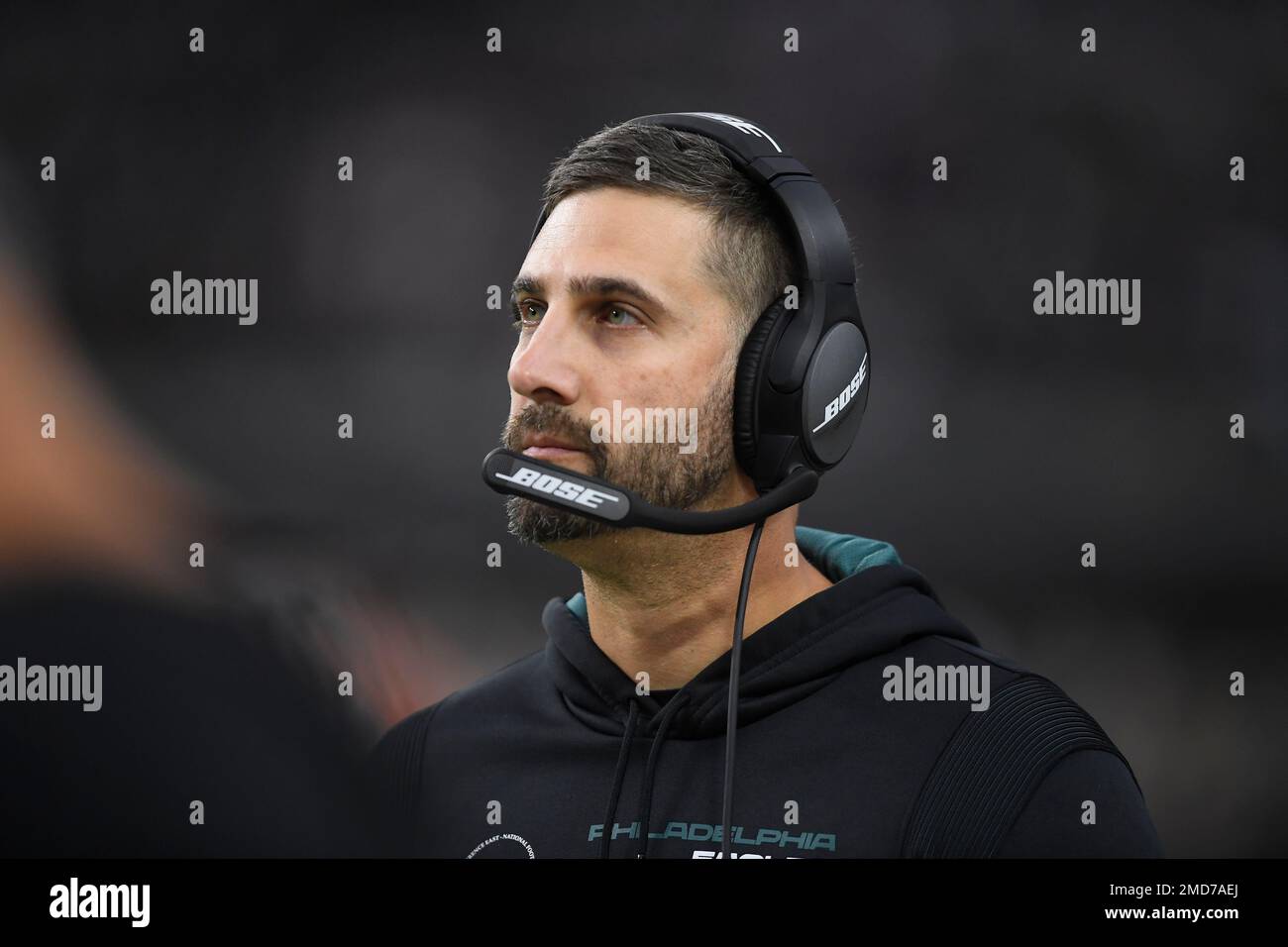 Philadelphia Eagles head coach Nick Sirianni looks on during an NFL ...