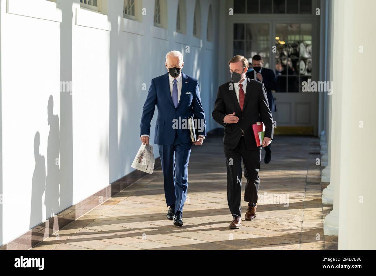 Reportage: President Joe Biden walks with National Security Adviser ...