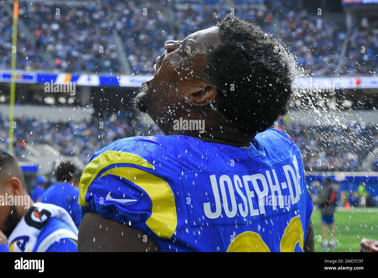 Los Angeles Rams defensive tackle Sebastian Joseph-Day (69) shakes ...