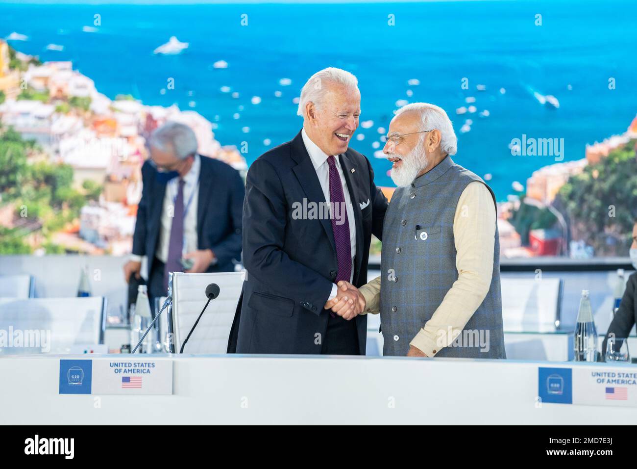 Reportage: President Joe Biden greets India Prime Minister Narendra ...
