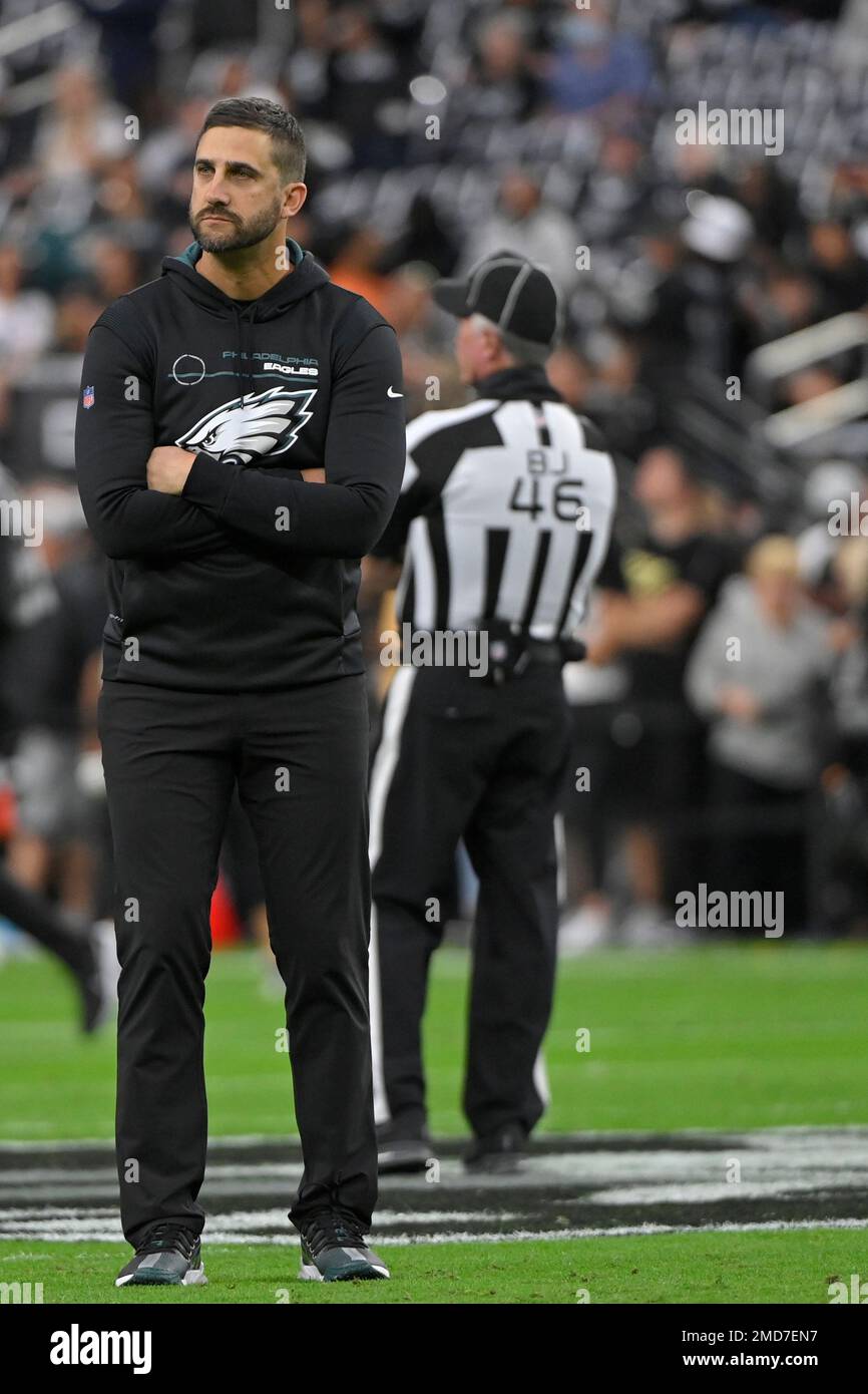 Philadelphia Eagles head coach Nick Sirianni before an NFL football ...