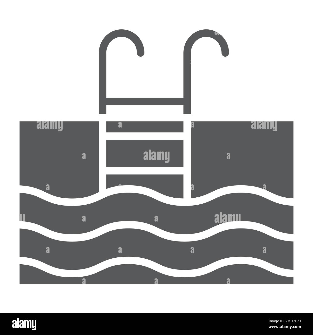 Swimming Pool glyph icon, diving and underwater, pool practice sign ...