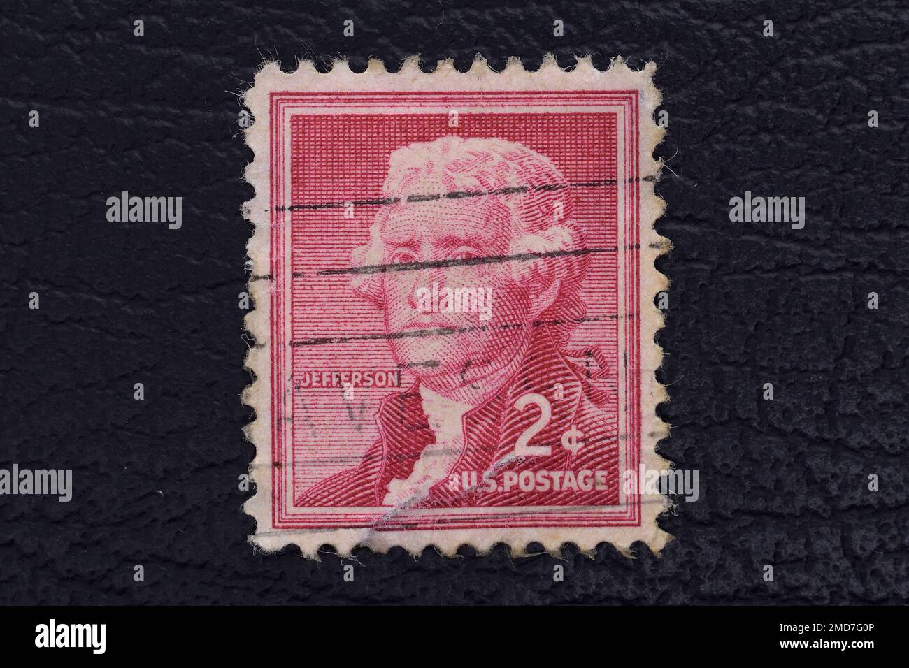 Valverde (CT), Italy - January 15, 2023: a old postage stamp from USA ...