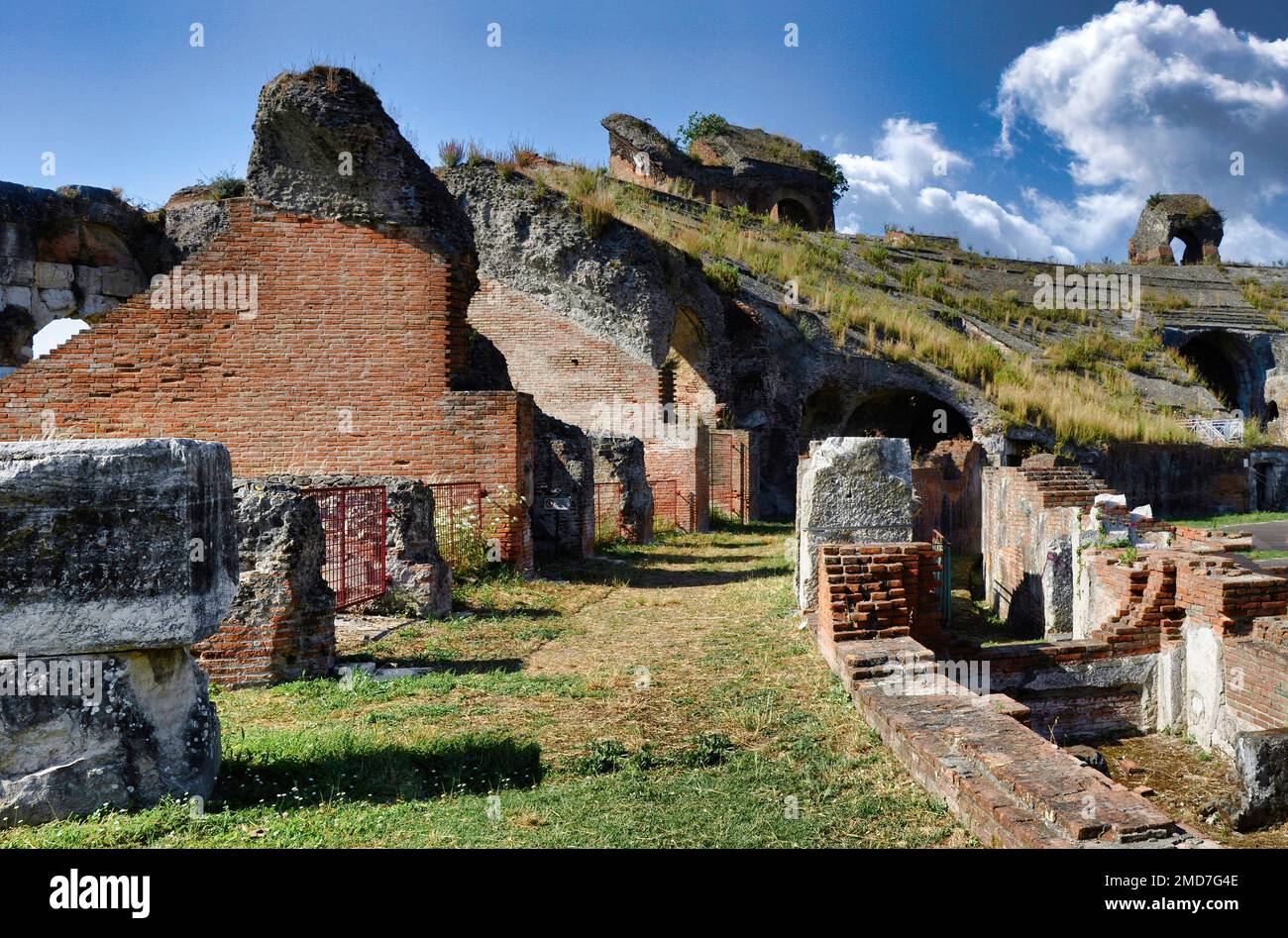 The Roman amphitheater of ancient Capua, the second largest after the ...