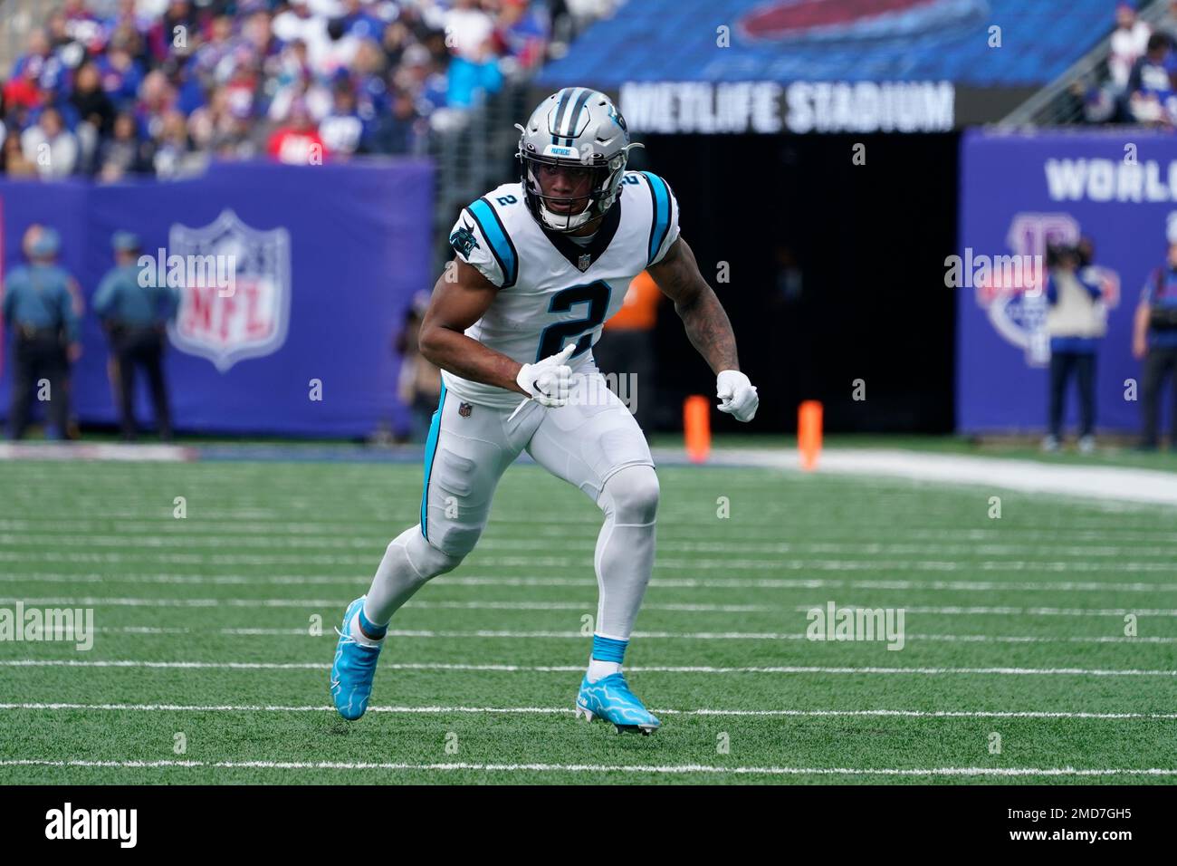 Carolina Panthers' D.J. Moore (2) during the first half of an NFL ...
