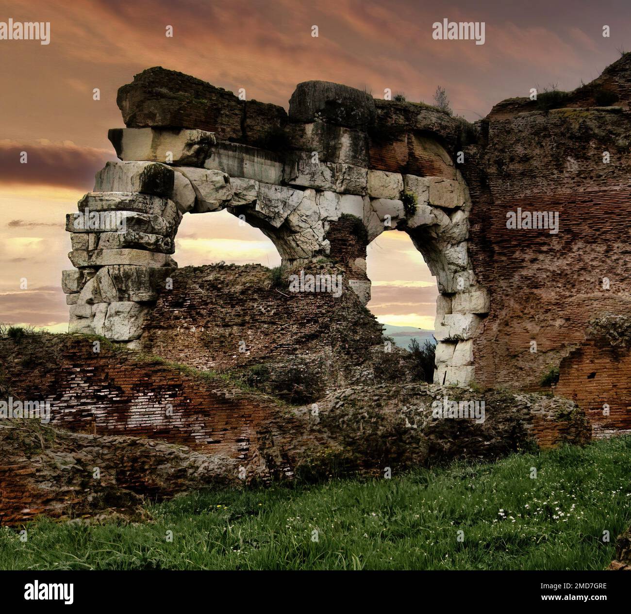 The Roman amphitheater of ancient Capua, the second largest after the ...