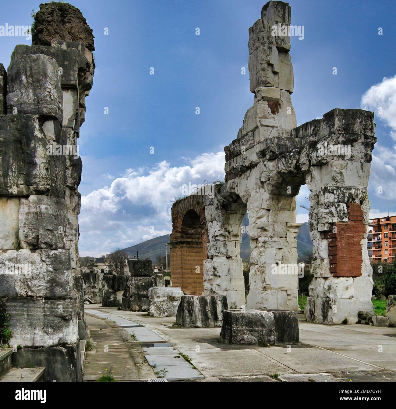 The Roman amphitheater of ancient Capua, the second largest after the ...