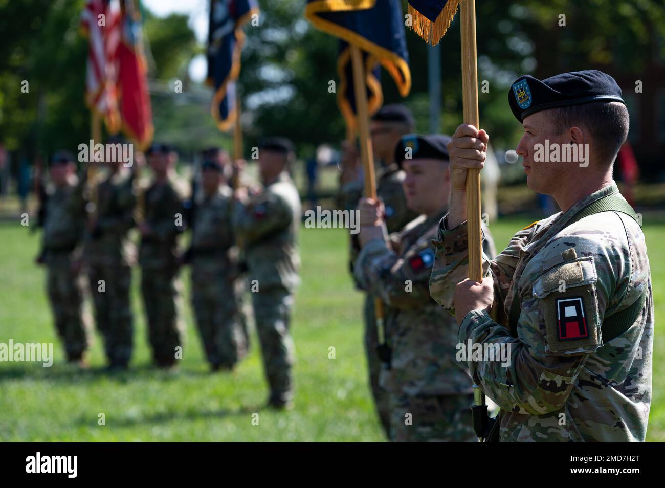 U.S. Army Soldiers assigned to the 174th Infantry Brigade perform order ...