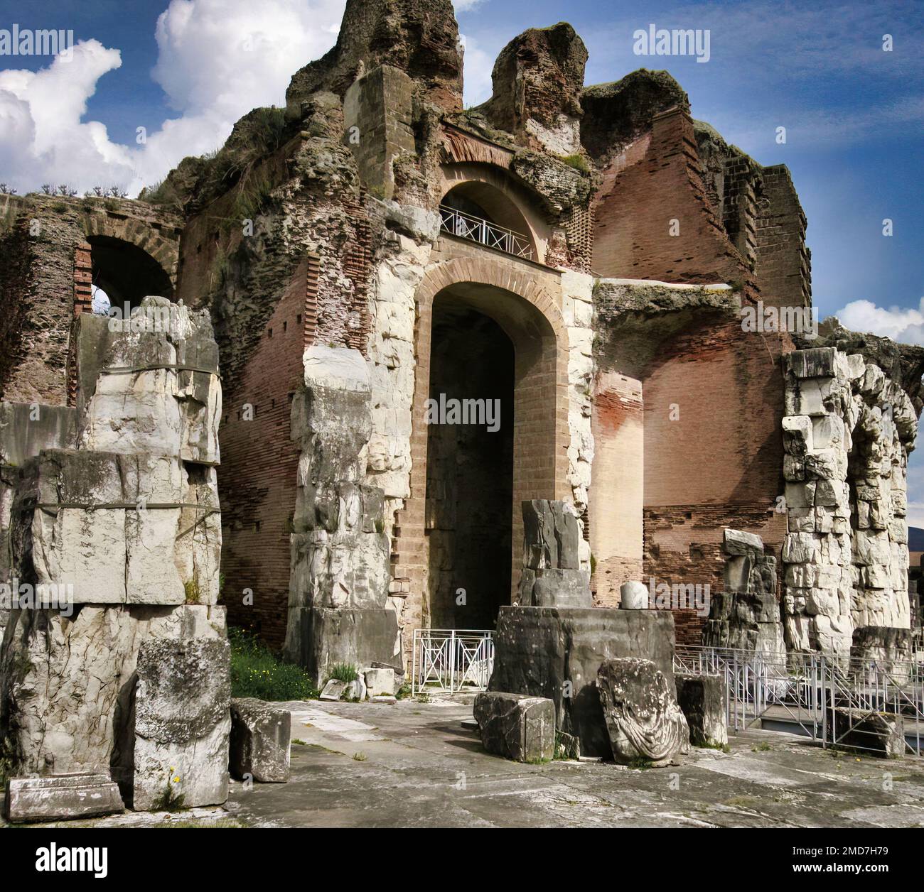 The Roman amphitheater of ancient Capua, the second largest after the ...