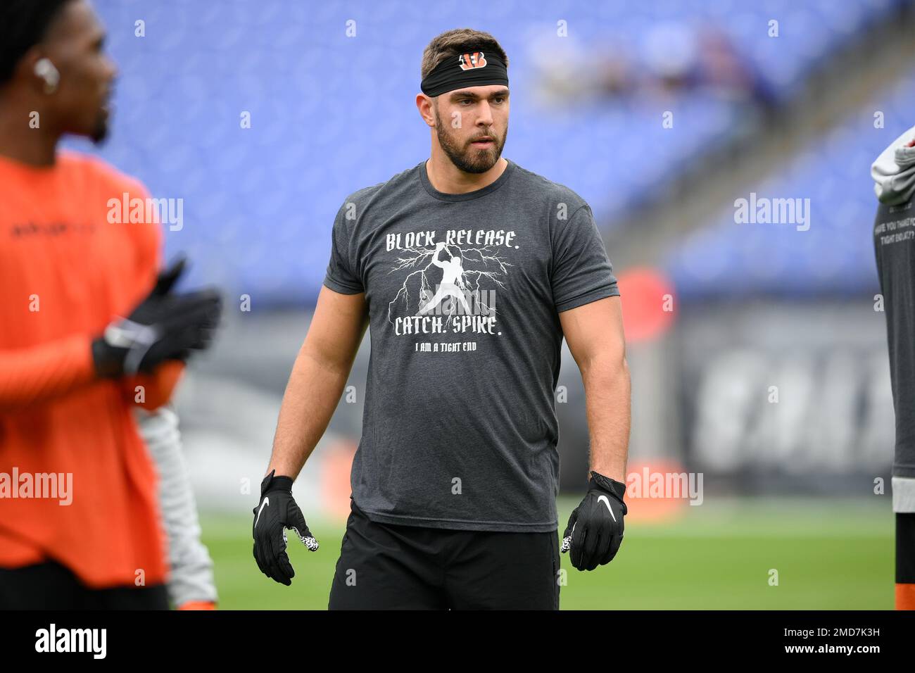 Cincinnati Bengals tight end Mitchell Wilcox wears a shirt in honor of ...