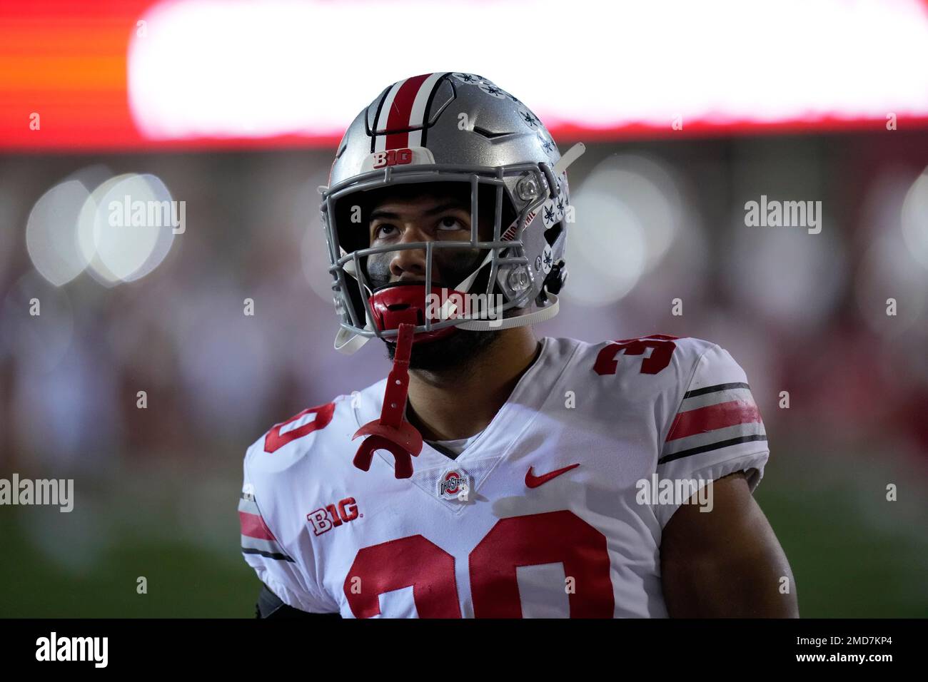 Ohio State linebacker Cody Simon (30) in action during an NCAA college ...