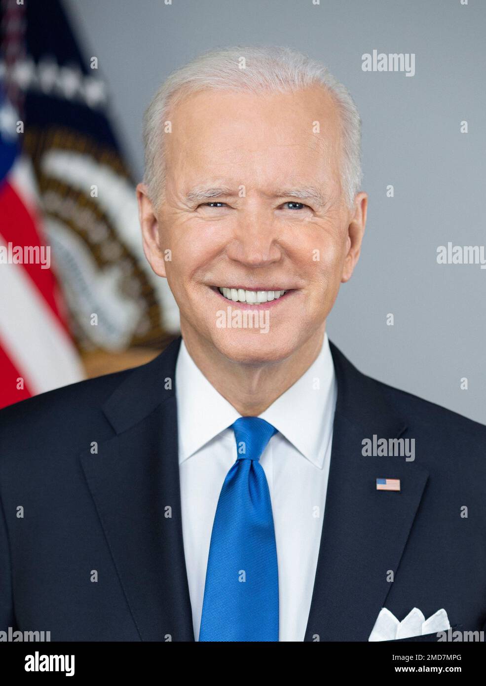 Reportage: U.S. President Joe Biden's official portrait, 2021 Stock ...