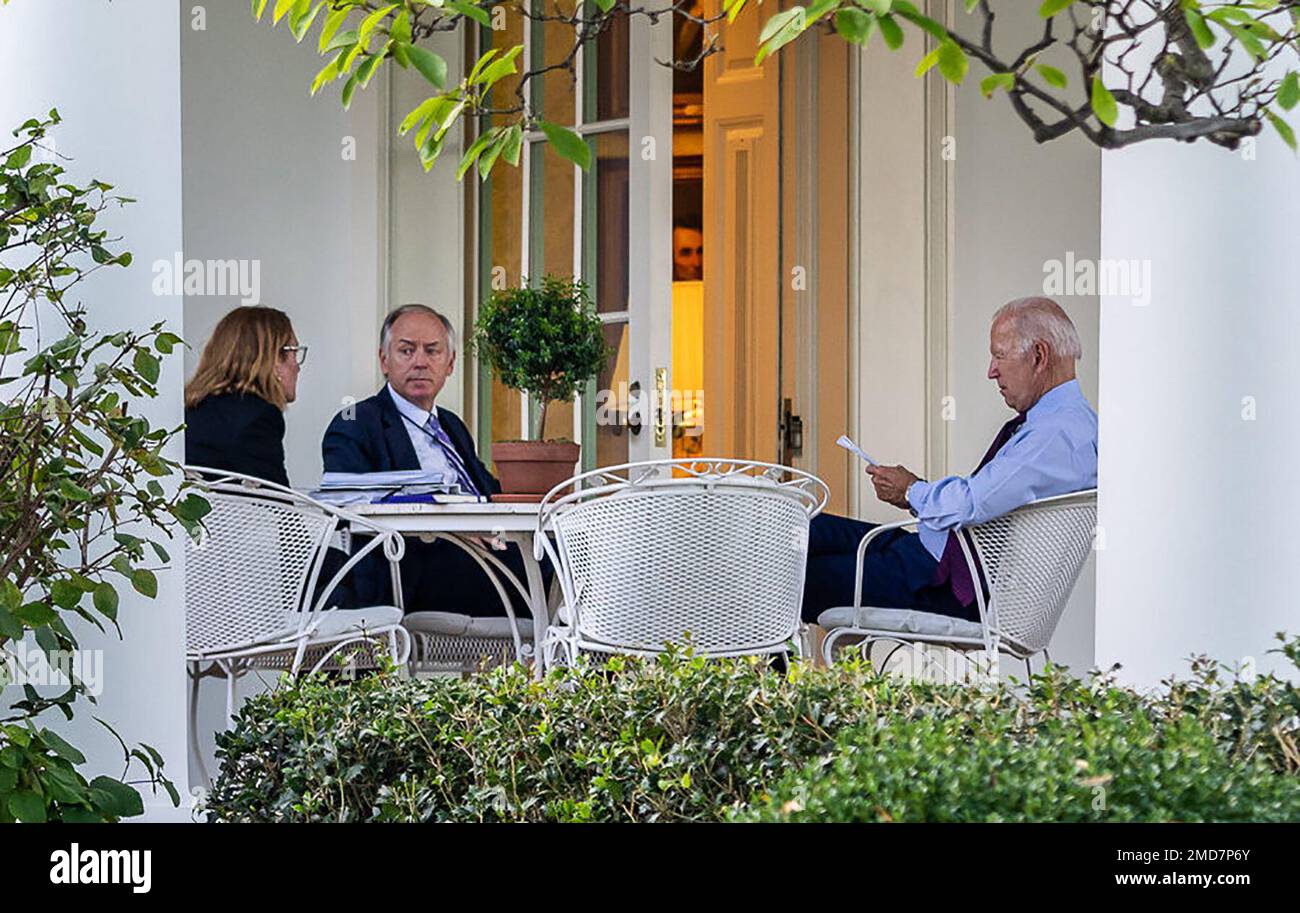 Reportage: President Joe Biden meets with Counselor to the President ...