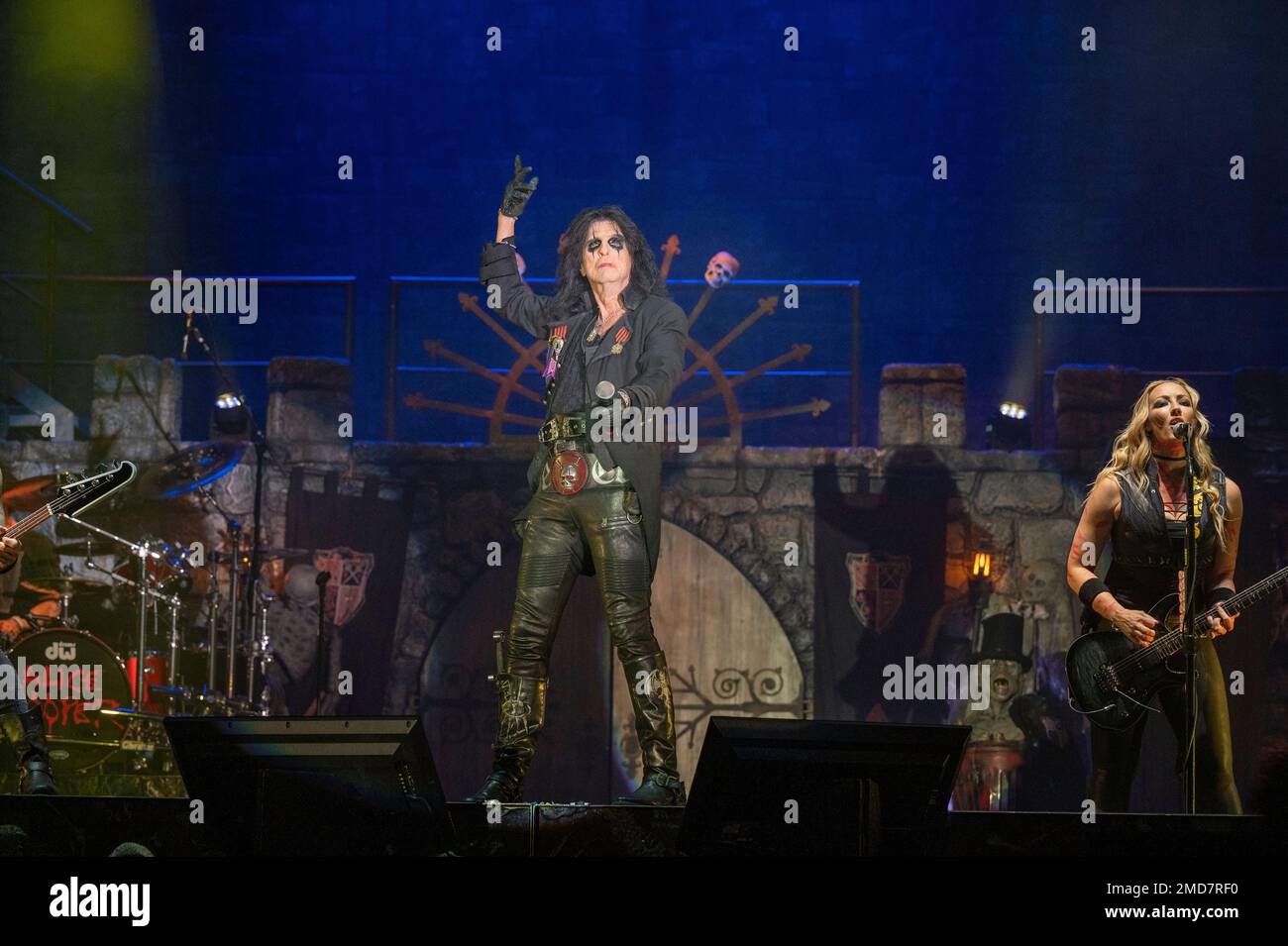 Alice Cooper performs on Saturday, Oct. 23, 2021, at Shaky Knees in ...