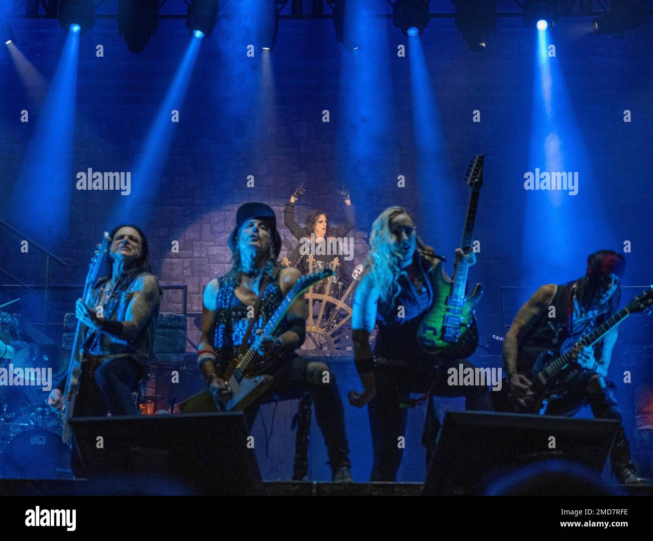 Alice Cooper performs on Saturday, Oct. 23, 2021, at Shaky Knees in ...