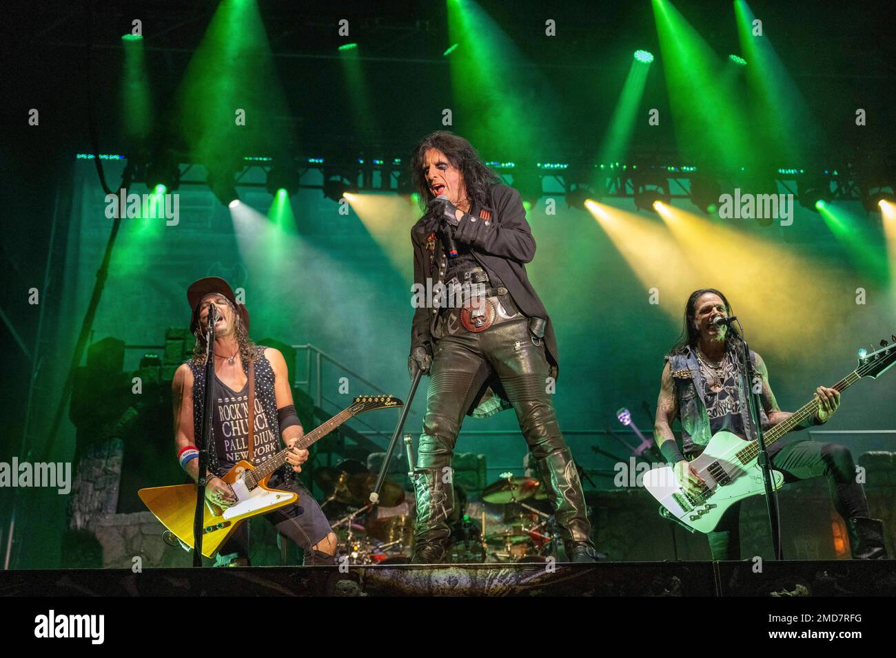 Alice Cooper performs on Saturday, Oct. 23, 2021, at Shaky Knees in ...