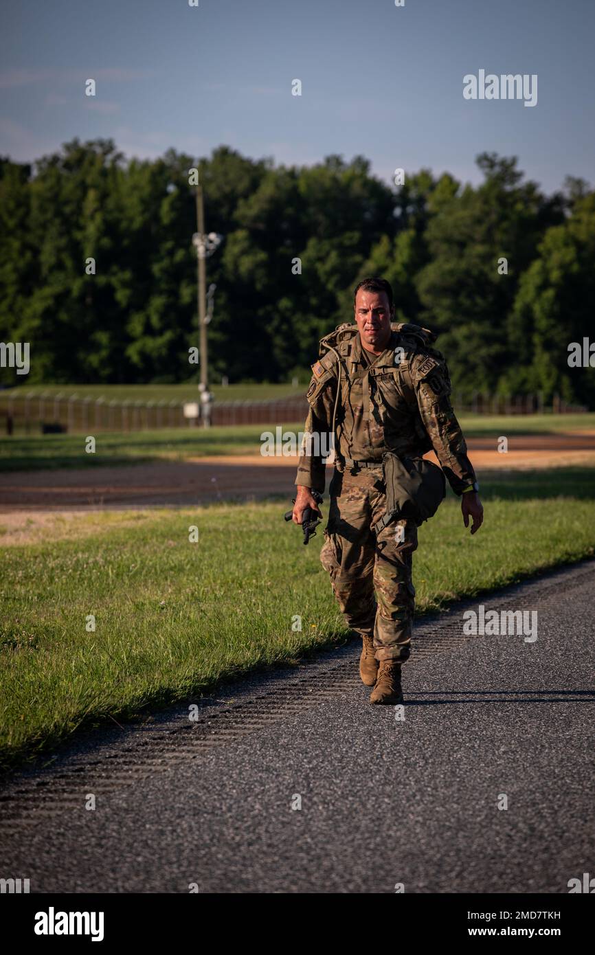1st Lt. Daniel Hall with 52nd Ordinance Group pictured while competing ...