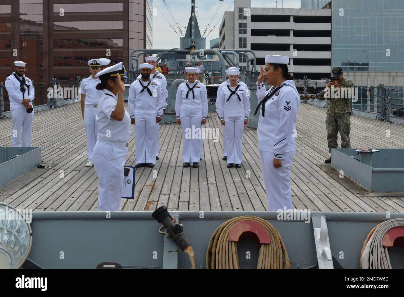 OS2(SW) Brianna Cantero, assigned to USS Whidbey Island (LSD-41) re ...