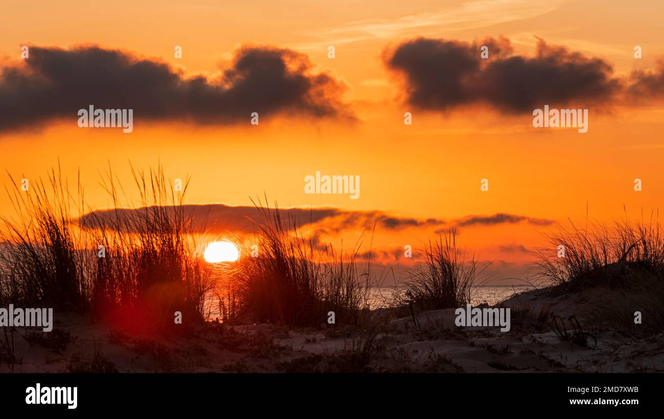 Fireball during sunset Stock Photo - Alamy