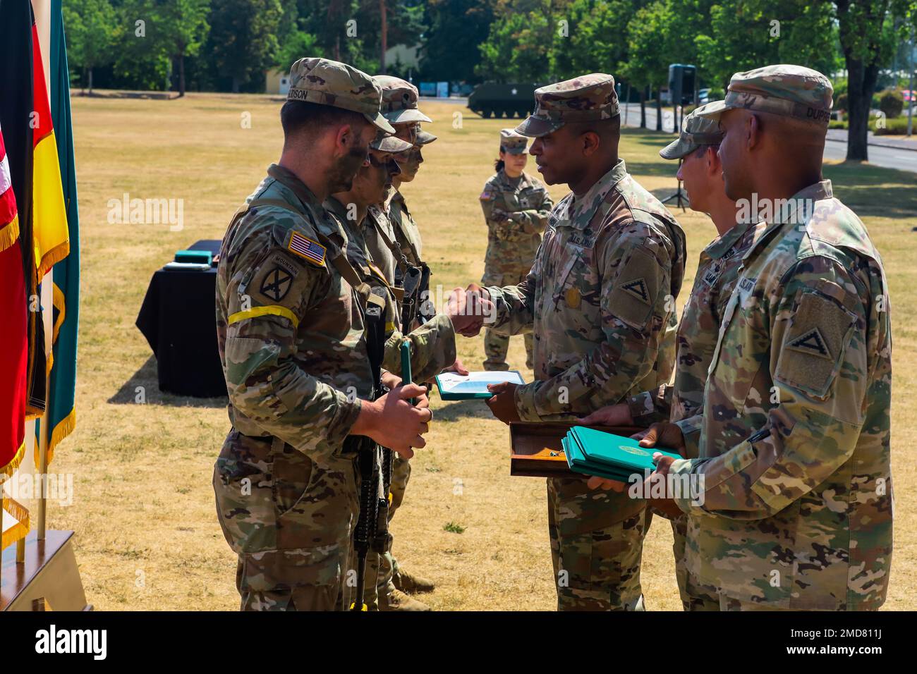 U.S. Army Command Sgt. Maj. James R. Holmes III, commandant of the 7th ...