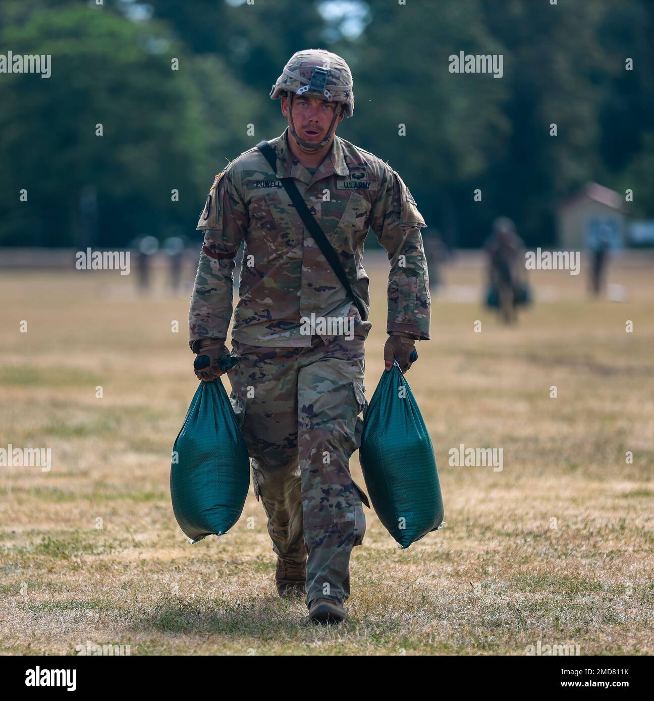 U.S. Army Staff Sgt. William Powell, assigned to Bravo Company, 1st ...
