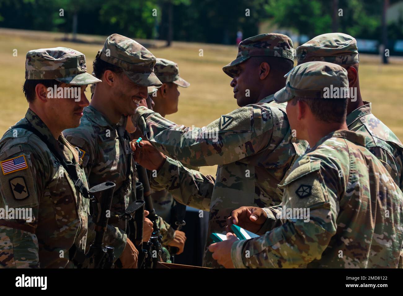 U.S. Army Command Sgt. Maj. James R. Holmes III, commandant of the 7th ...