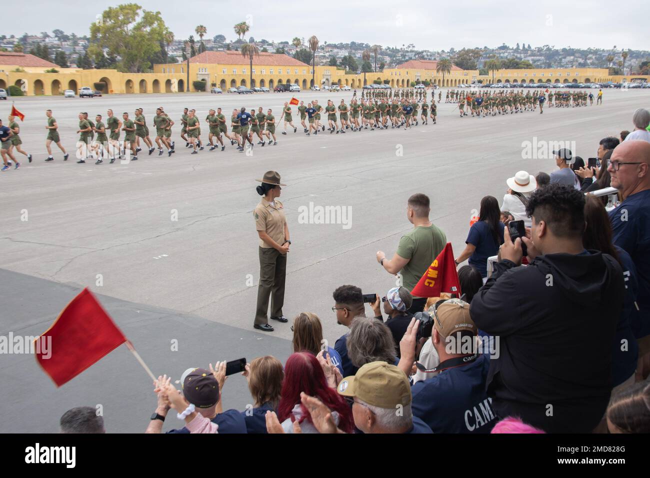 New U.S. Marines with India Company, 3rd Recruit Training Battalion ...