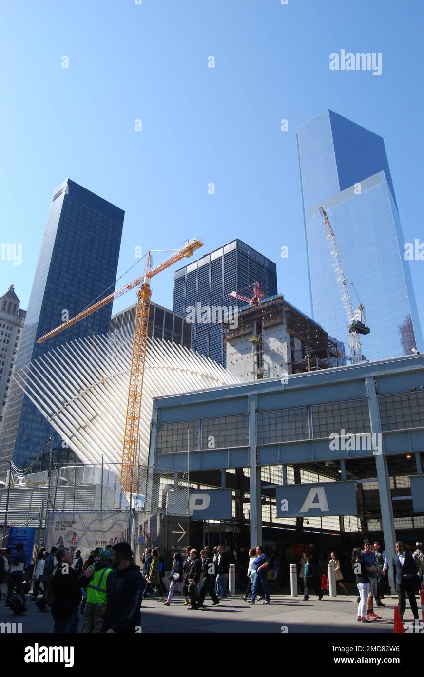 Construction of the Westfield World Trade Center shopping mall aka ...