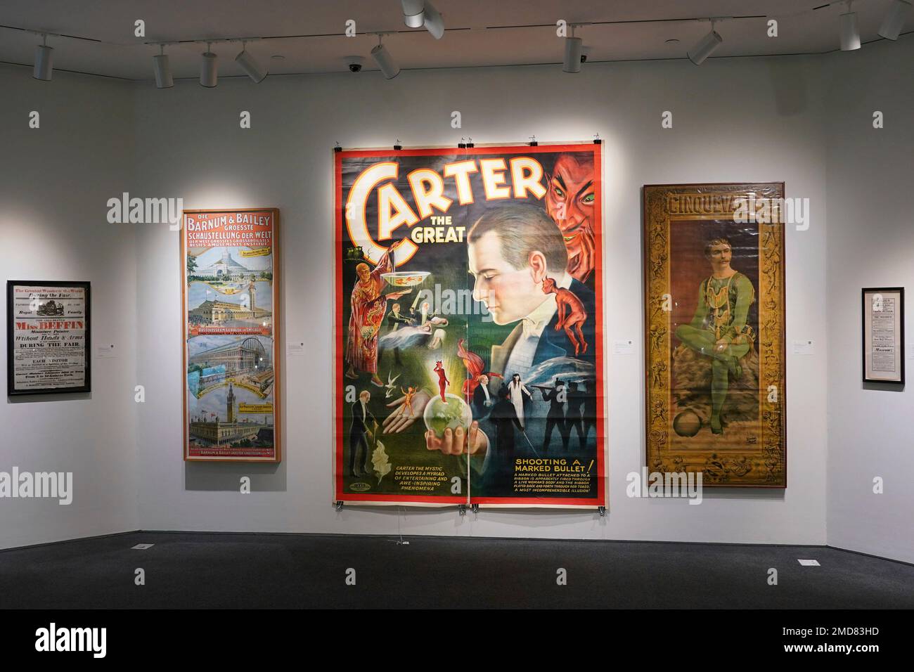 Posters from the Ricky Jay Collection are displayed at Sotheby's on ...