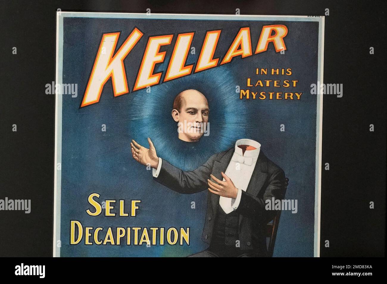 A lithograph window card featuring Kellar the Magician, from the Ricky ...