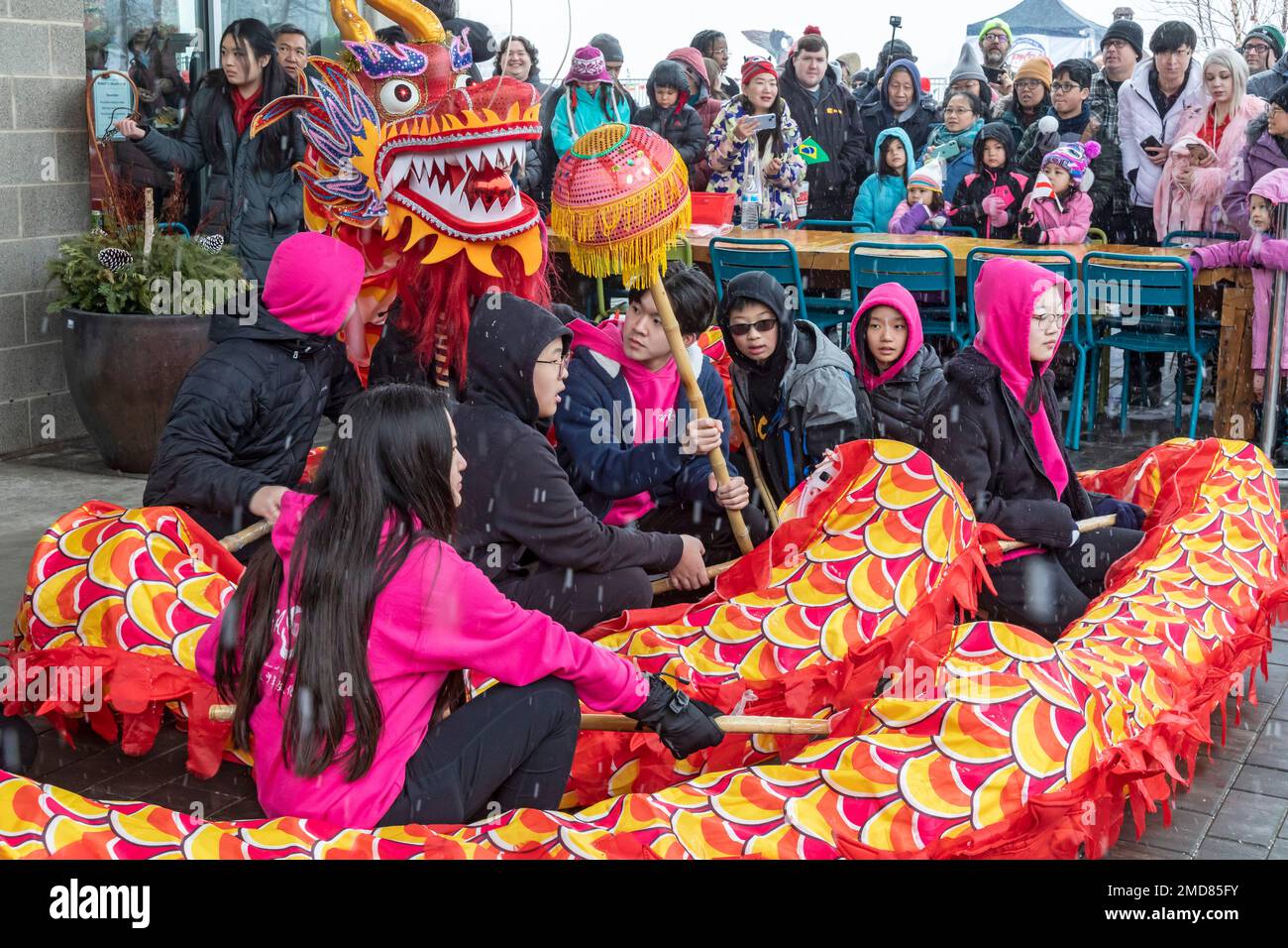 Detroit, Michigan, USA. 22nd Jan, 2023. The Michigan Taiwanese American ...