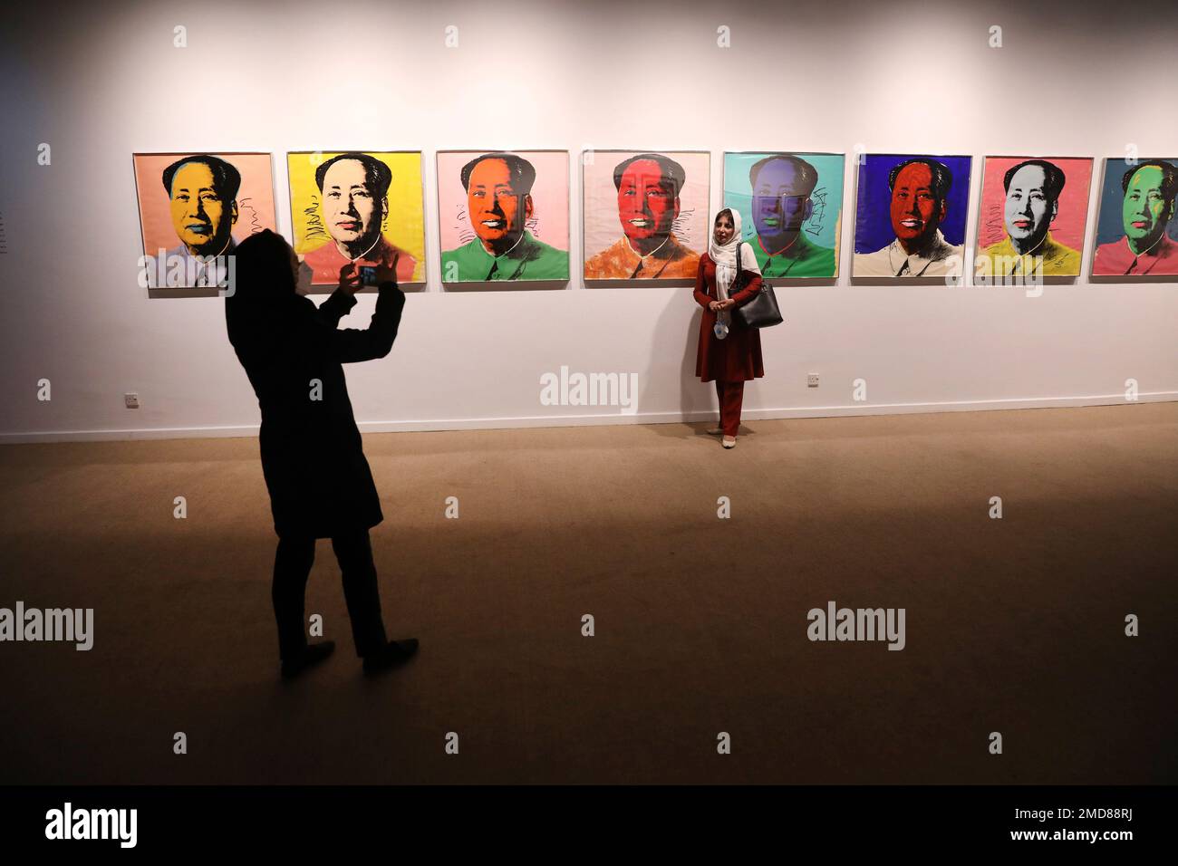 CORRECTS SPELLING TO FATEMEH REZAEE Fatemeh Rezaee stands next to China ...