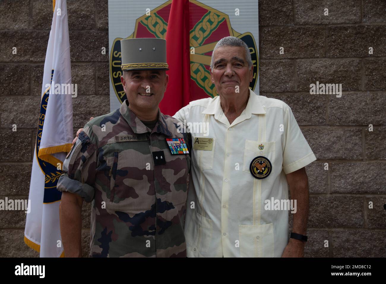 French Brig. Gen. Jean-Pierre Fague, deputy commanding general for the ...