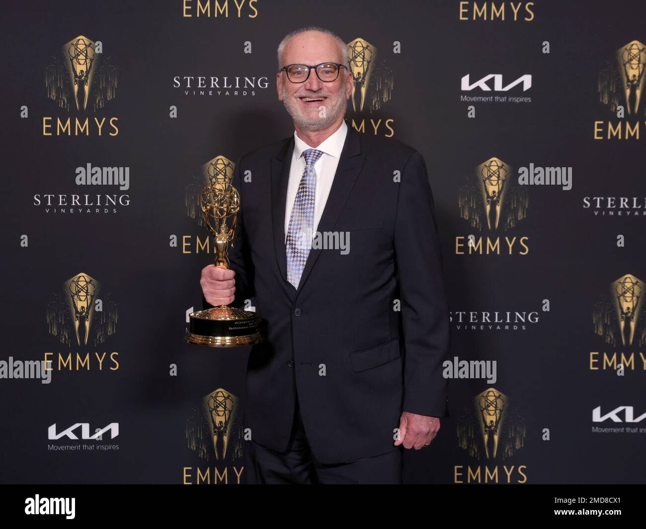 John Gresch of ARRI poses with their Engineering Emmy at the 73rd ...