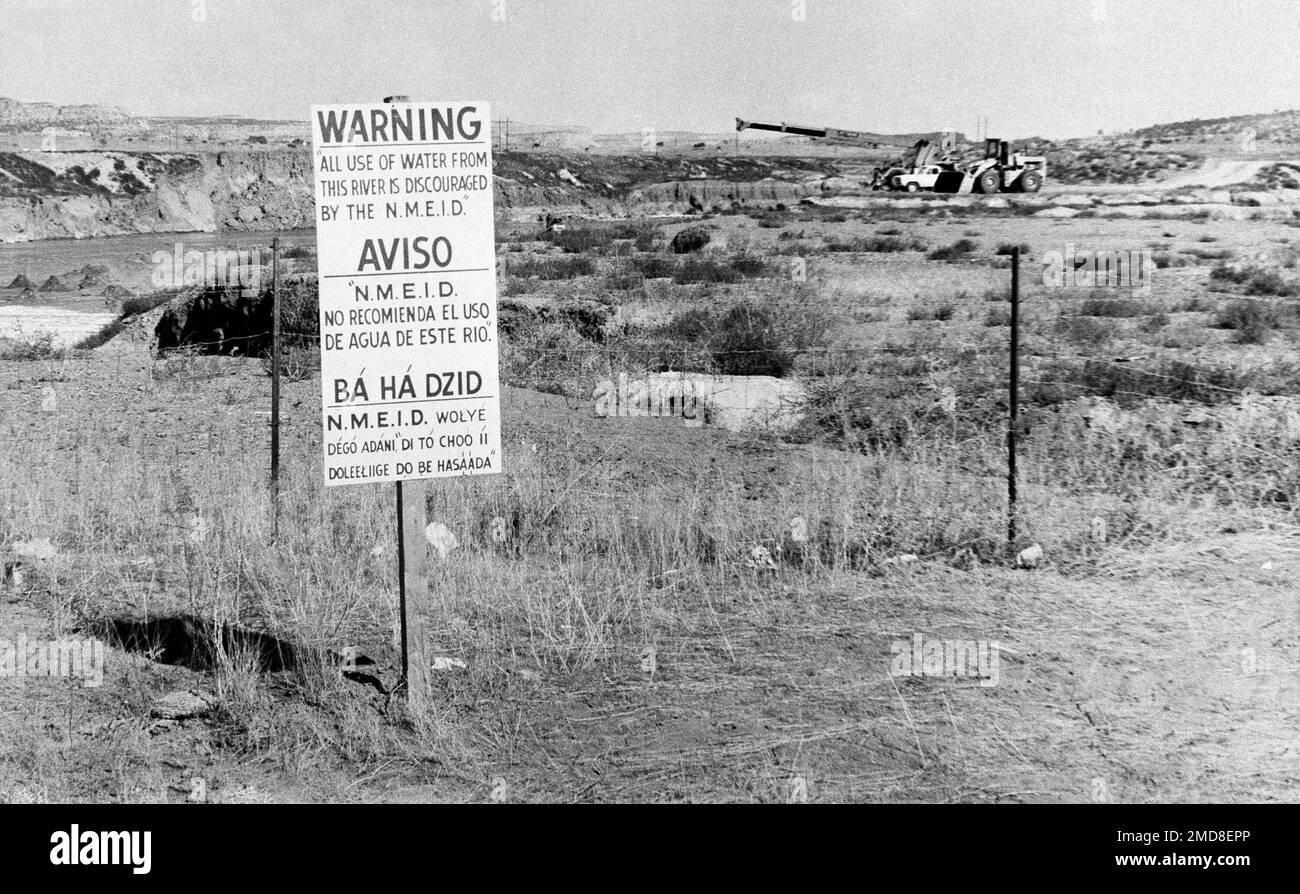 FILE - This Nov. 13, 1975, file photo, shows signs along the Rio Puerco ...