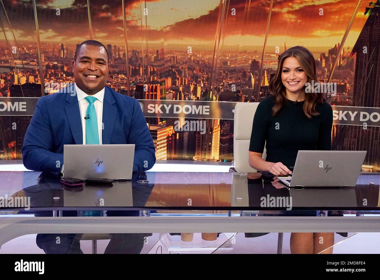 Fox Weather co-anchors and meteorologists Jason Frazer and Britta ...