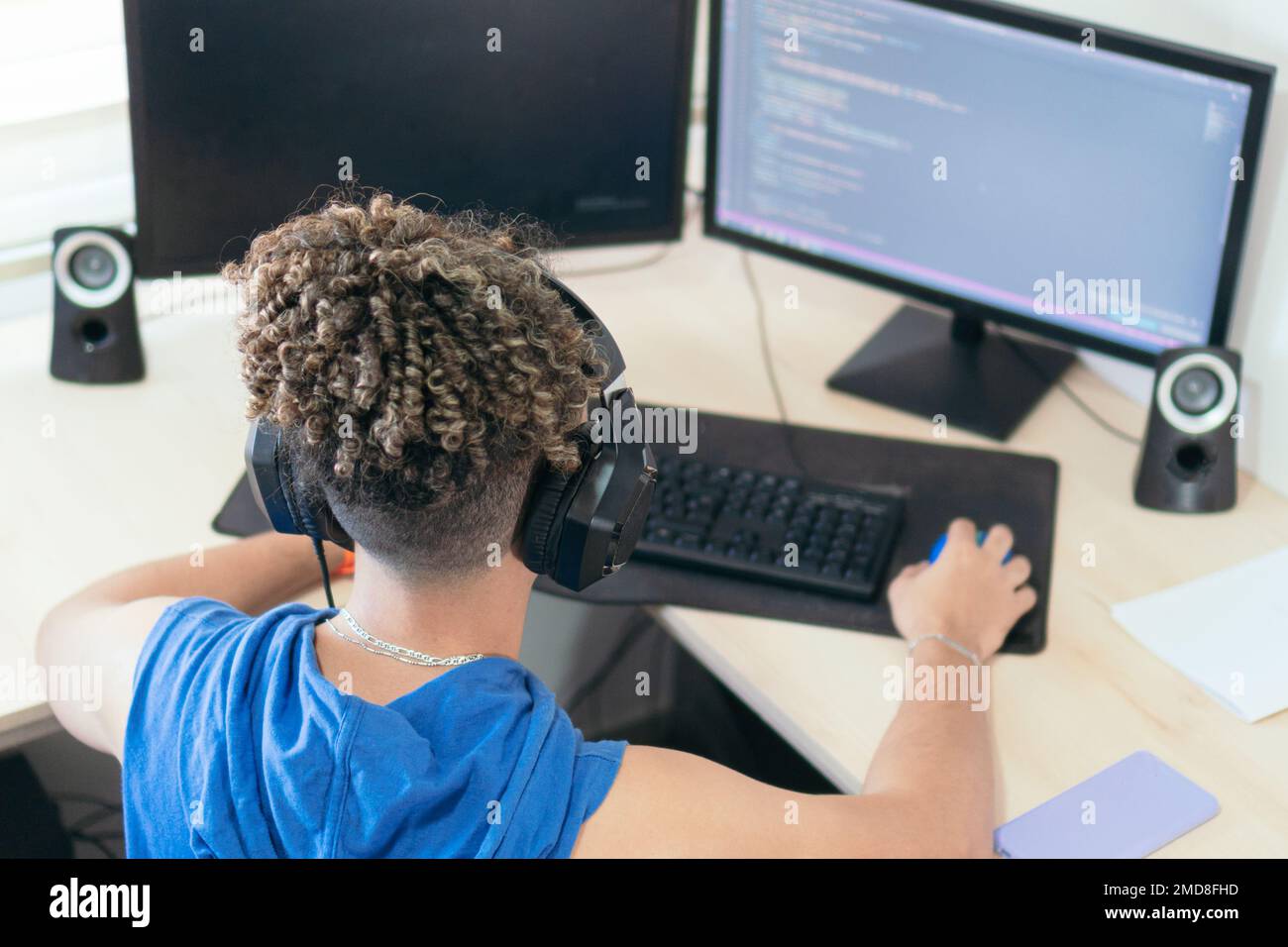 Male programmer hi-res stock photography and images - Alamy