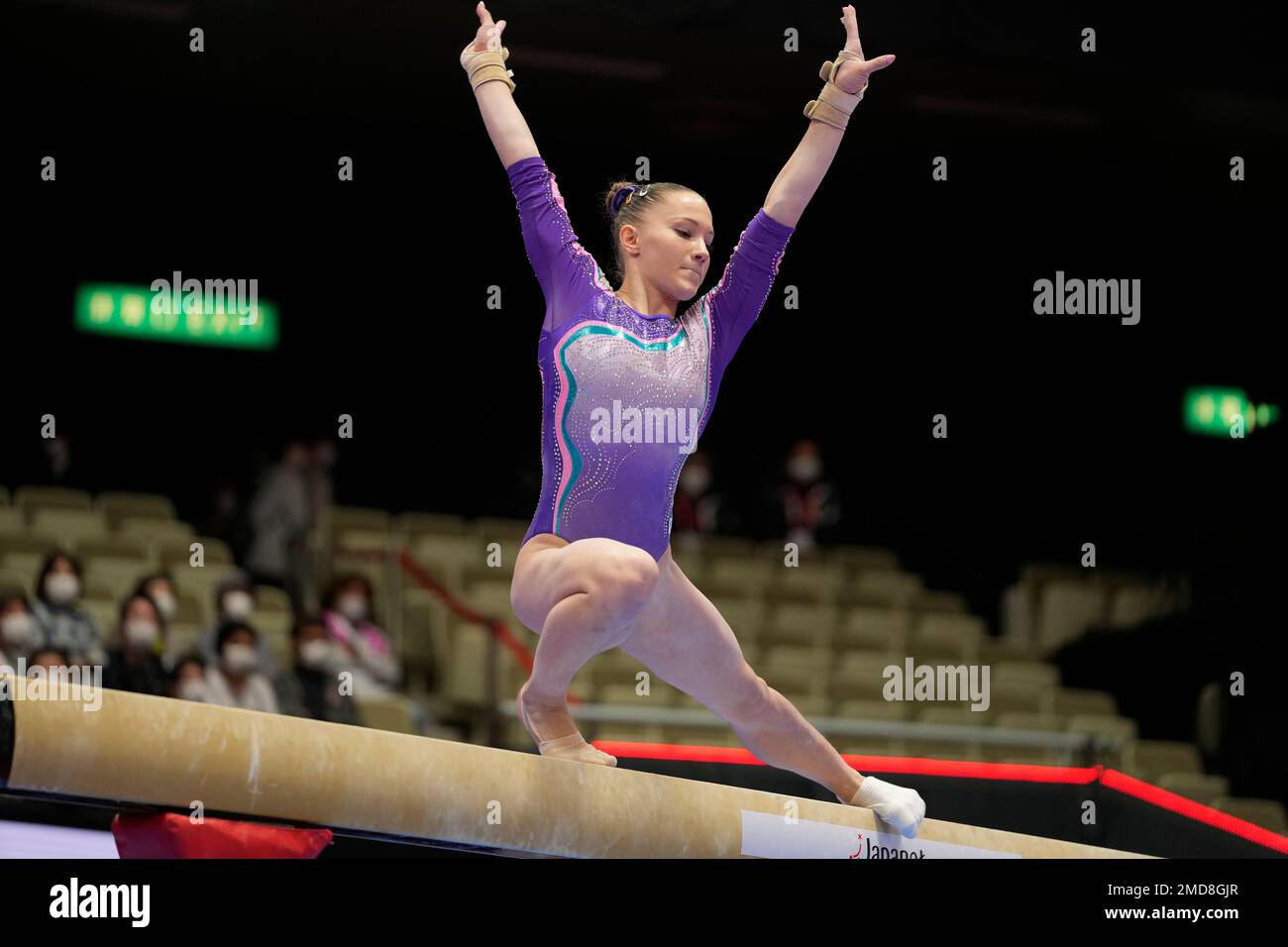 Vladislava Urazova, of the Russian Gymnastics Federation, competes on ...