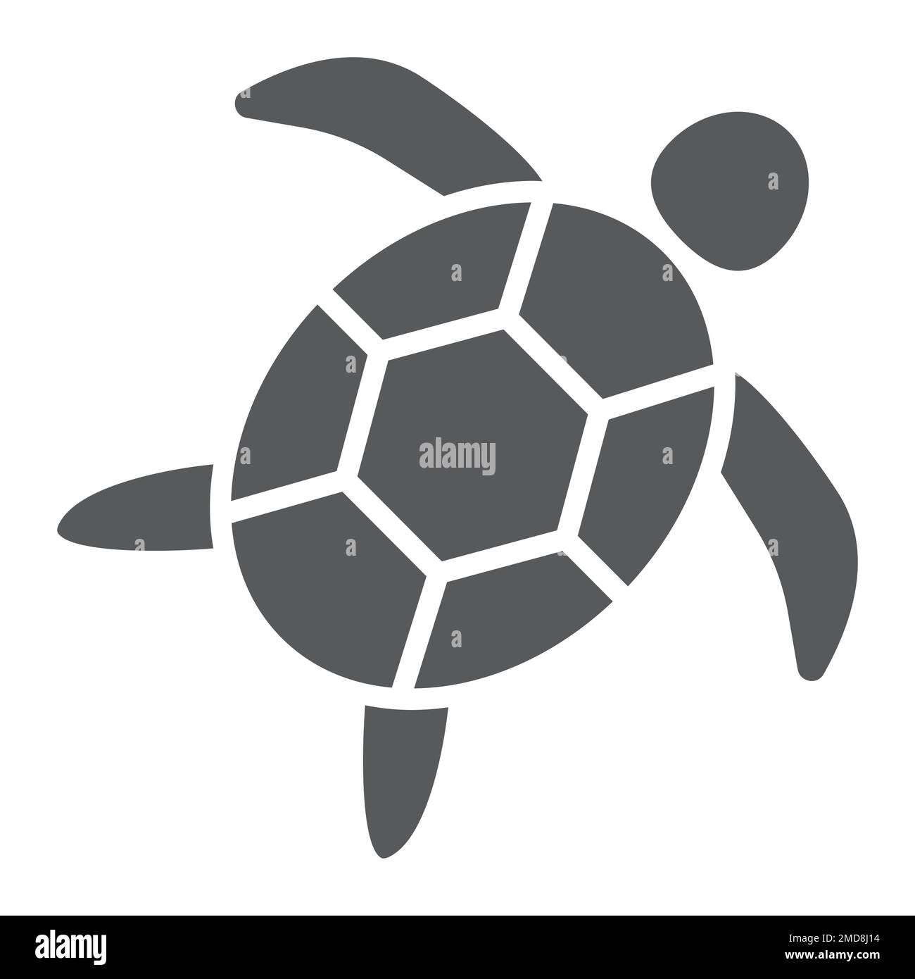 Sea turtle glyph icon, animal and underwater, aquatic sign vector ...