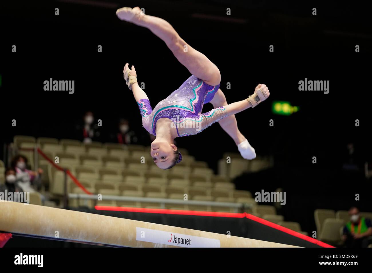 Vladislava Urazova, of Russia, competes on the balance beam during the ...