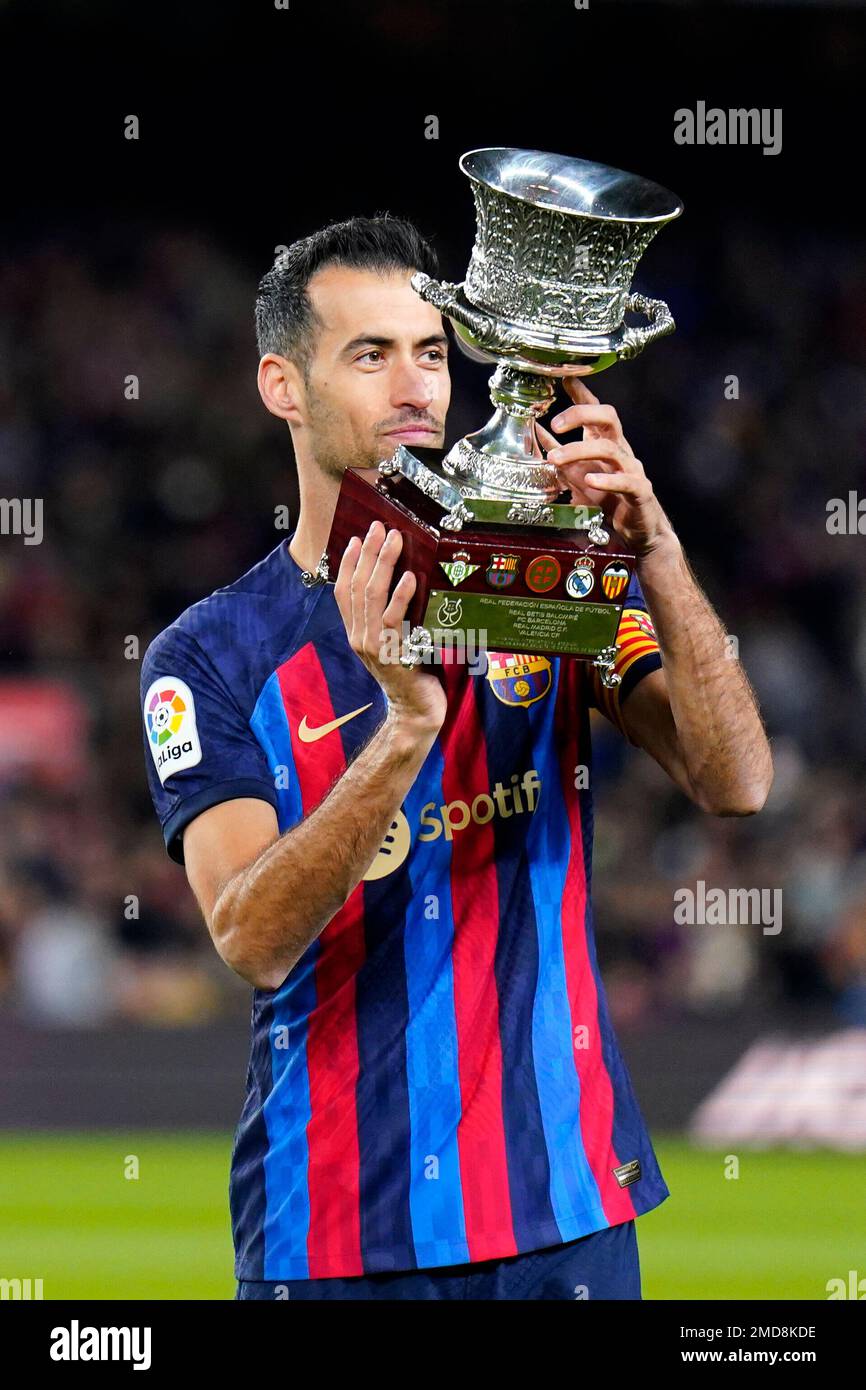 Barcelona, Spain. 22nd Jan, 2023. Sergio Busquets of FC Barcelona ...
