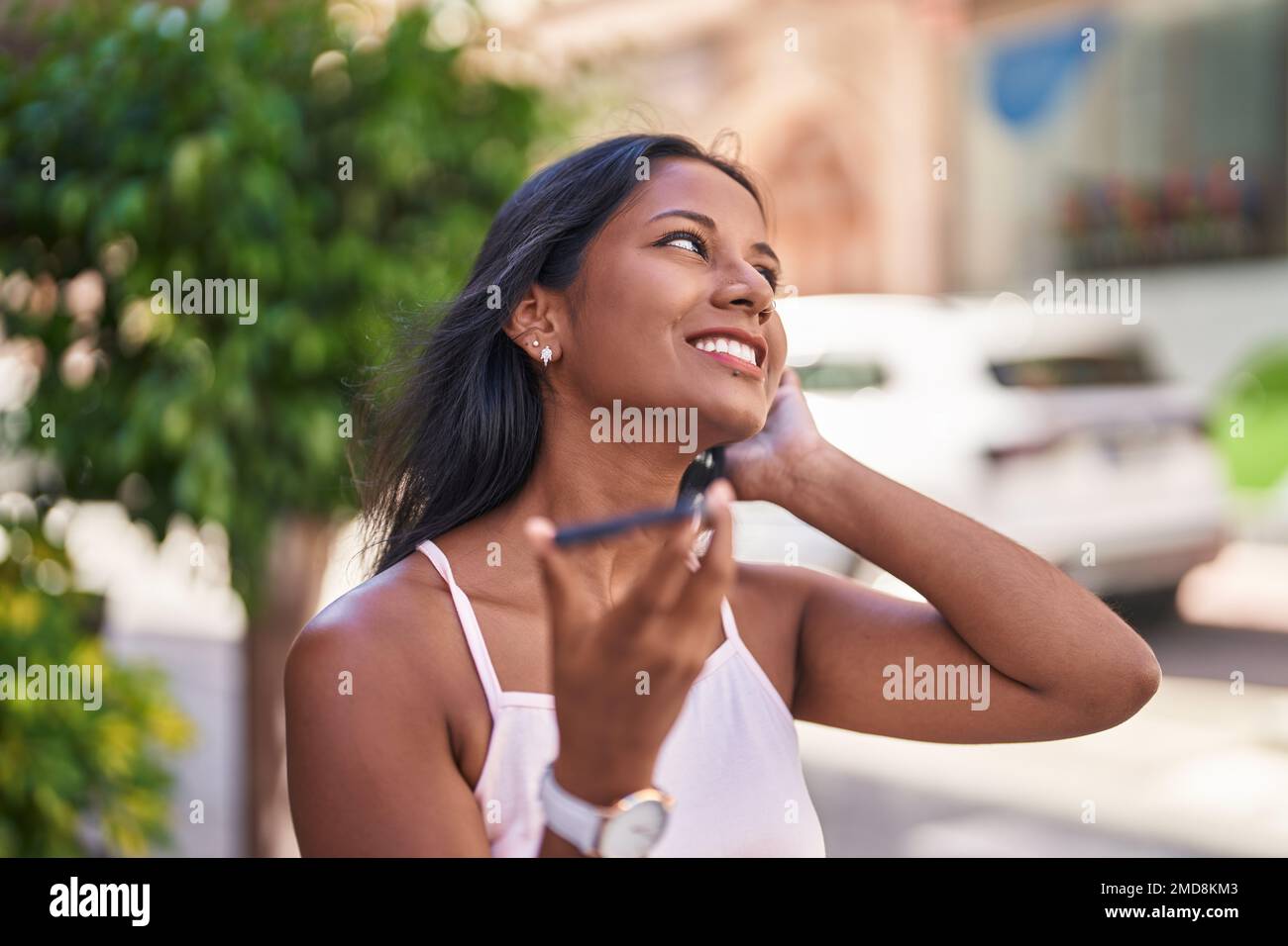 Confident indian female talk hi-res stock photography and images - Alamy