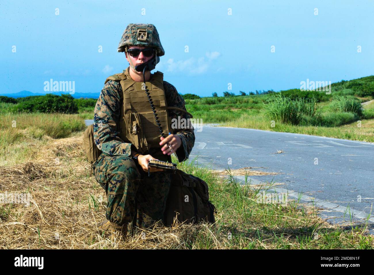 U.S. Marine Corps Capt. Emilee Johnson, a forward air controller with ...