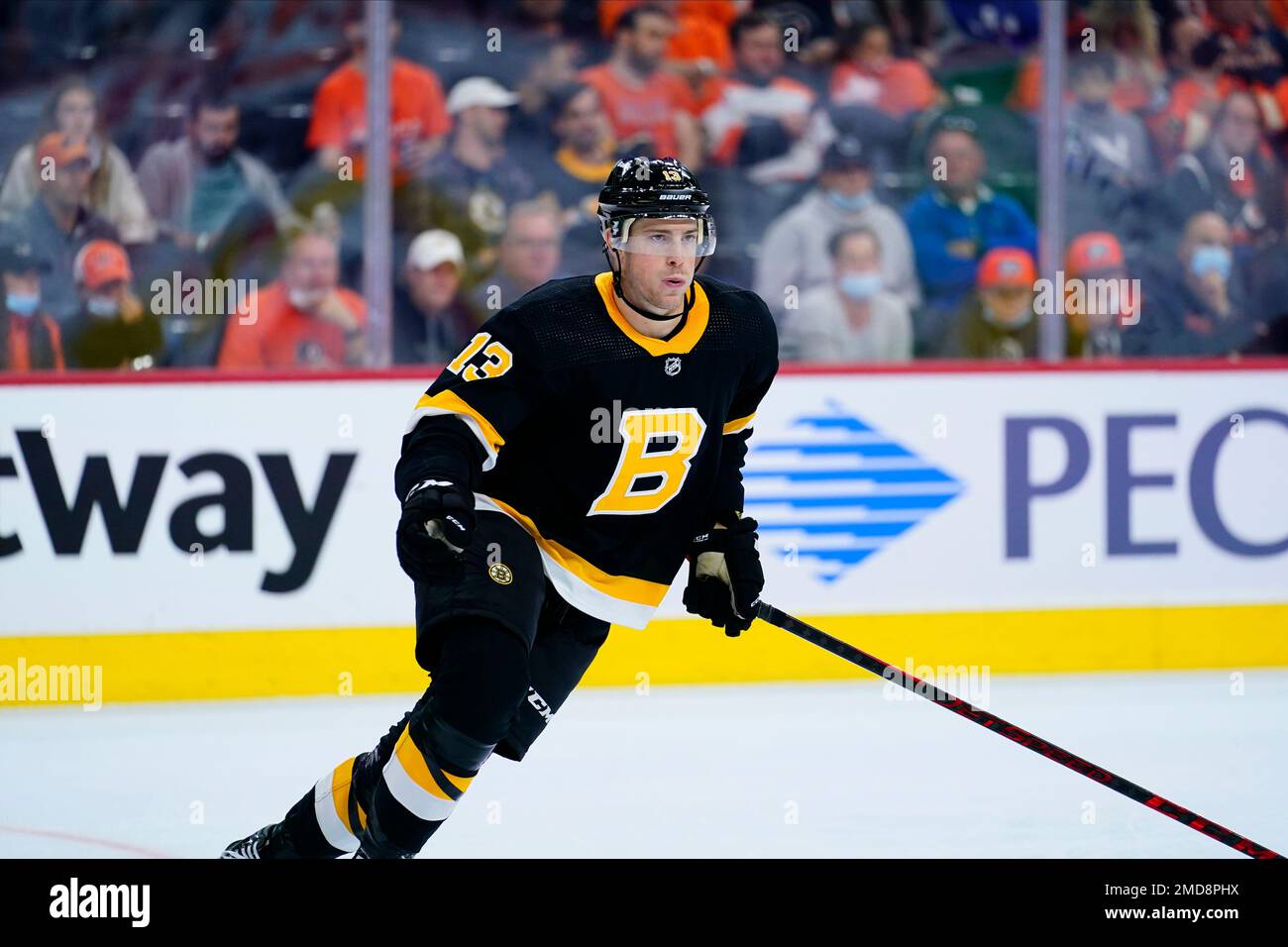 Boston Bruins' Charlie Coyle plays during an NHL hockey game, Wednesday ...