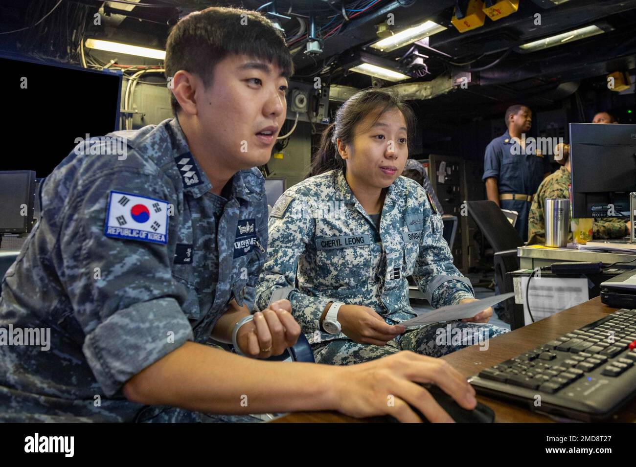 PACIFIC OCEAN (July 14, 2022) Republic of Korea Navy, Lt. Wang Rae Cho ...