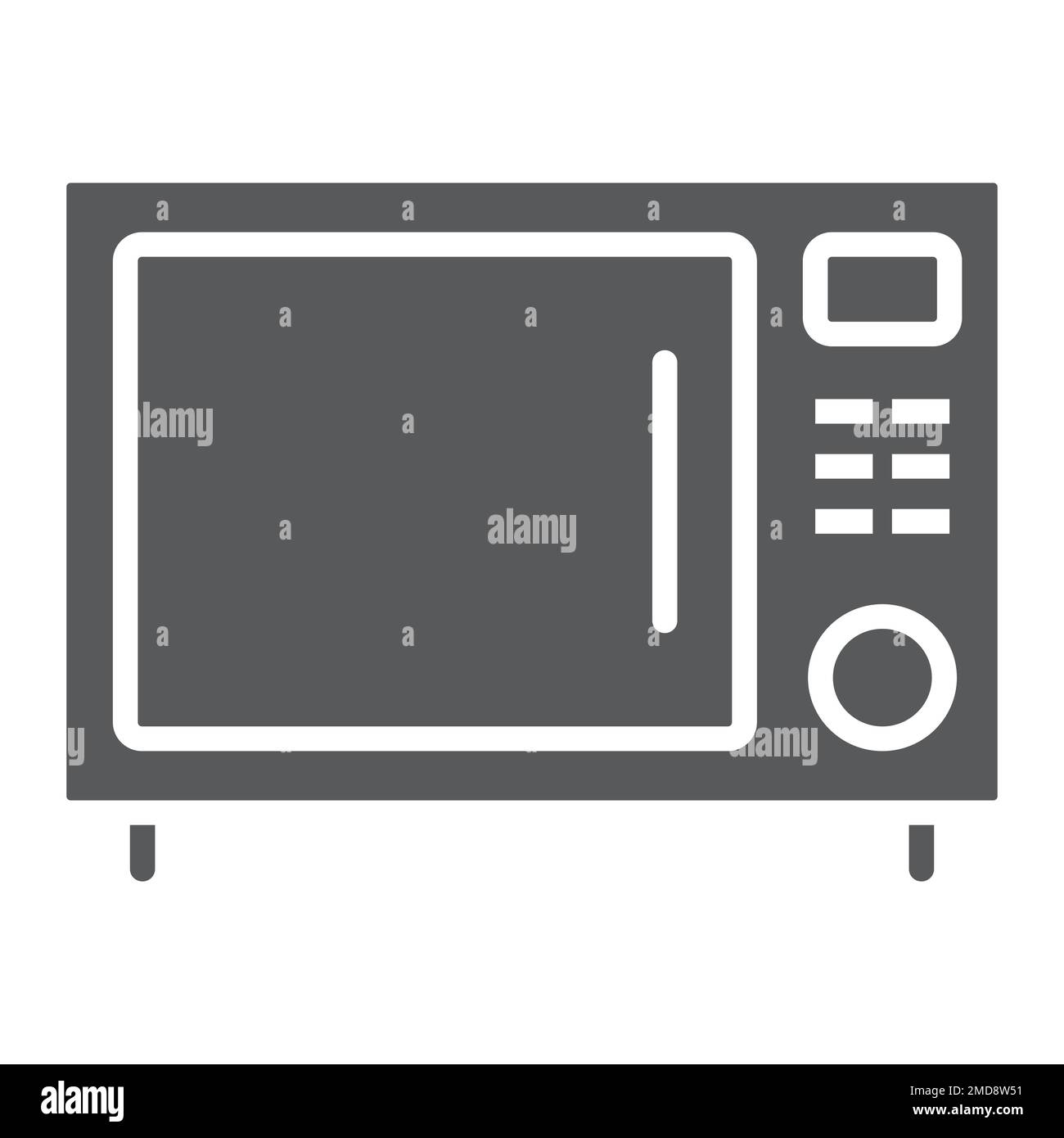 Microwave oven glyph icon, kitchen and cooking, household sign vector ...