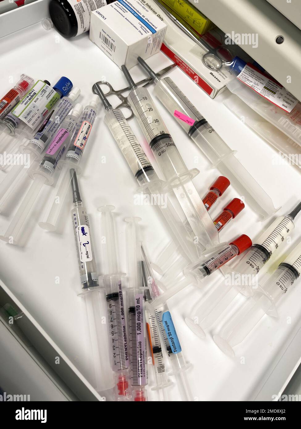 Hospital Drugs narcotics fentanyl morphine medications anesthesia Stock ...