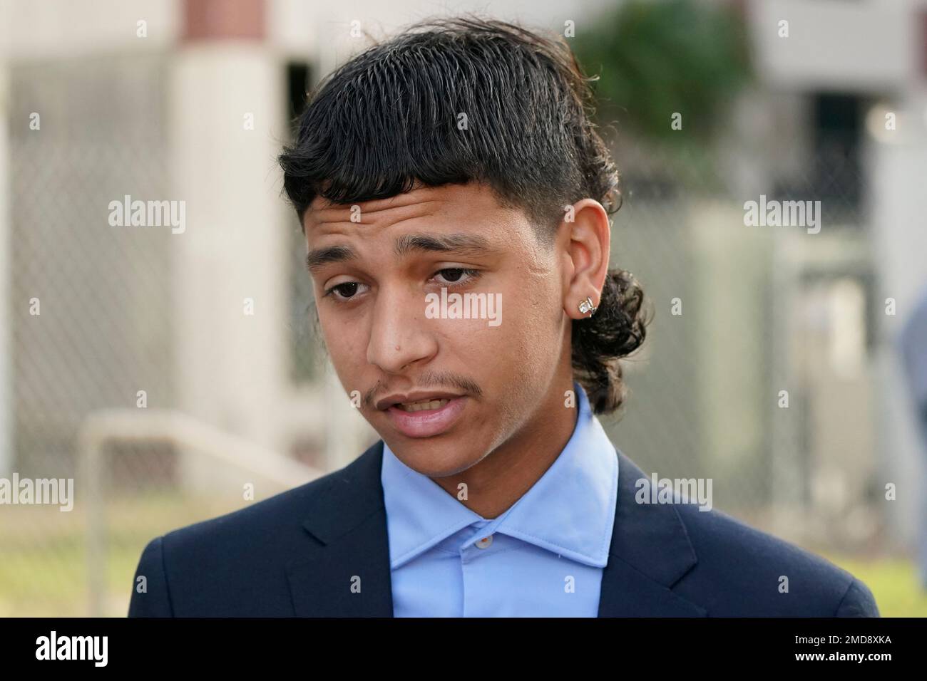 Anthony Borges, a survivor of the Parkland school shooting, speaks to ...