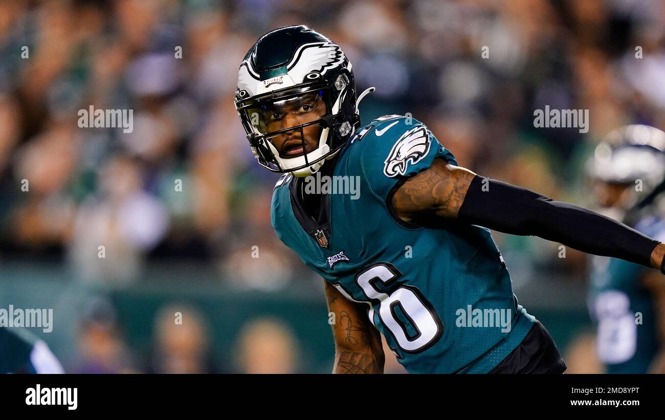 Philadelphia Eagles wide receiver Quez Watkins in action during an NFL ...